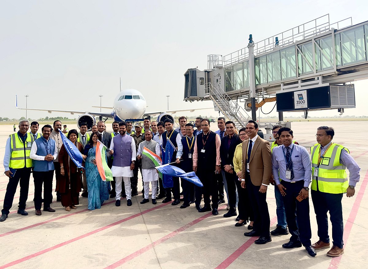 IndiGo begins operations from Noida International Airport, first ...