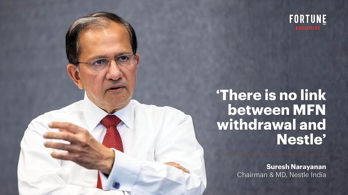 'There is no link between MFN withdrawal and Nestle'