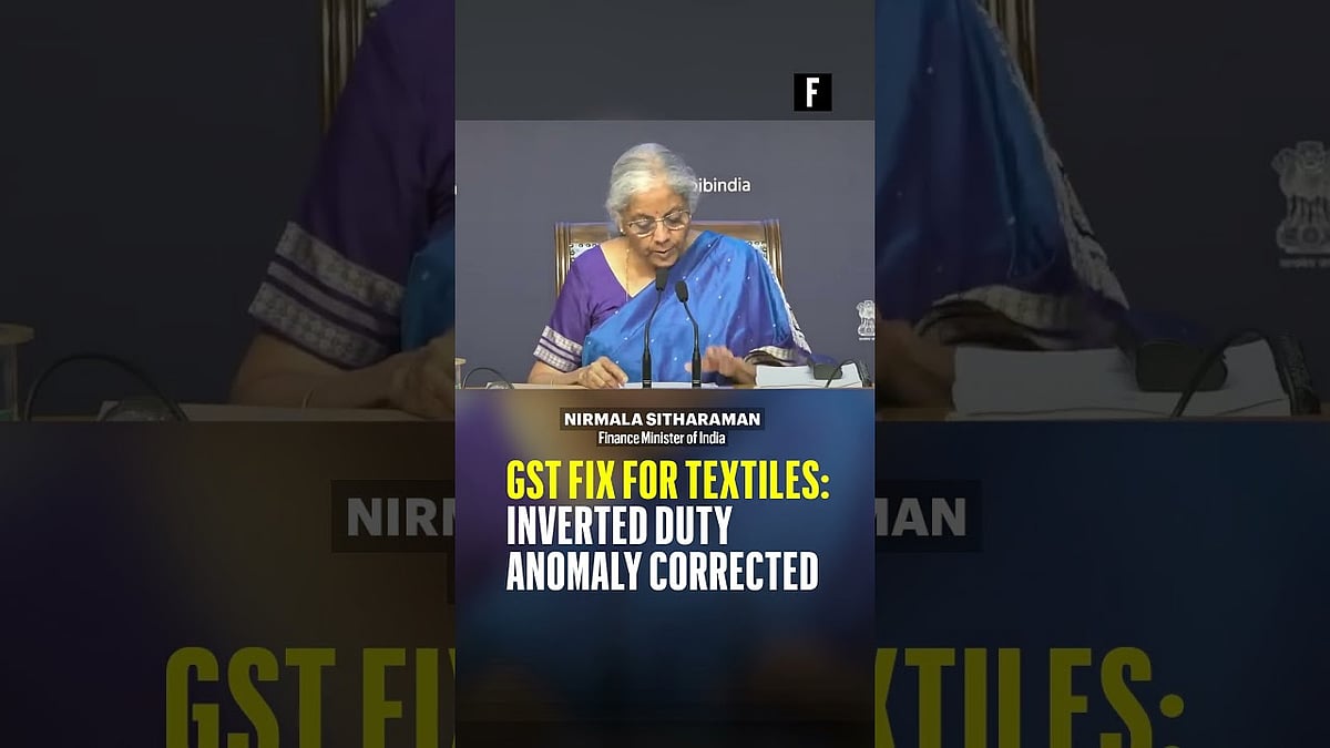 GST fix for textiles: Inverted duty anomaly corrected - Fortune India