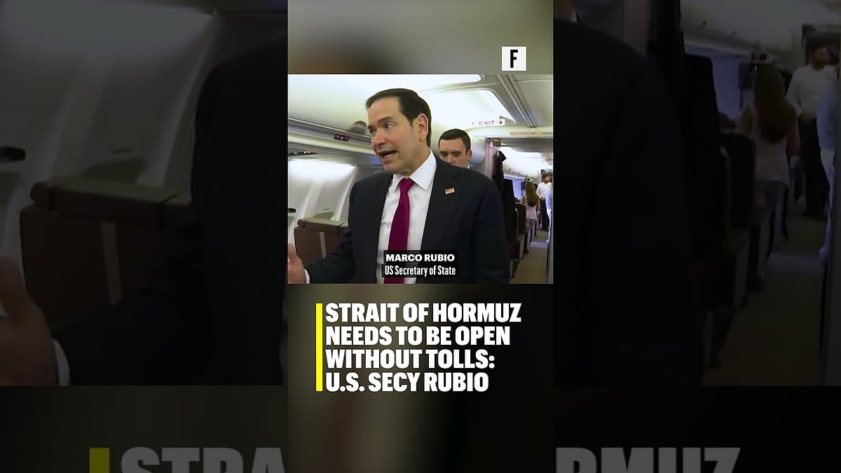 Strait of Hormuz needs to be open without tolls: U.S. Secy Rubio ...