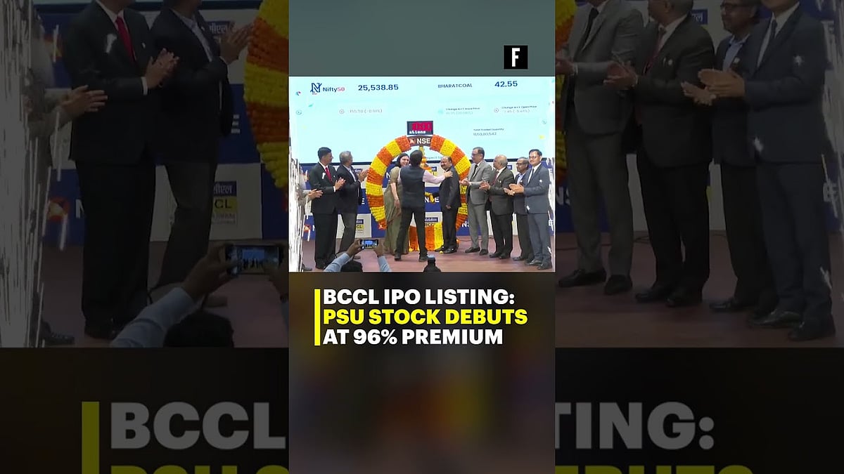BCCL IPO listing: PSU stock debuts at 96% premium - Fortune India