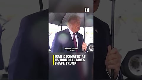 Iran ‘decimated’ as US-Iran deal takes shape: Trump - Fortune India