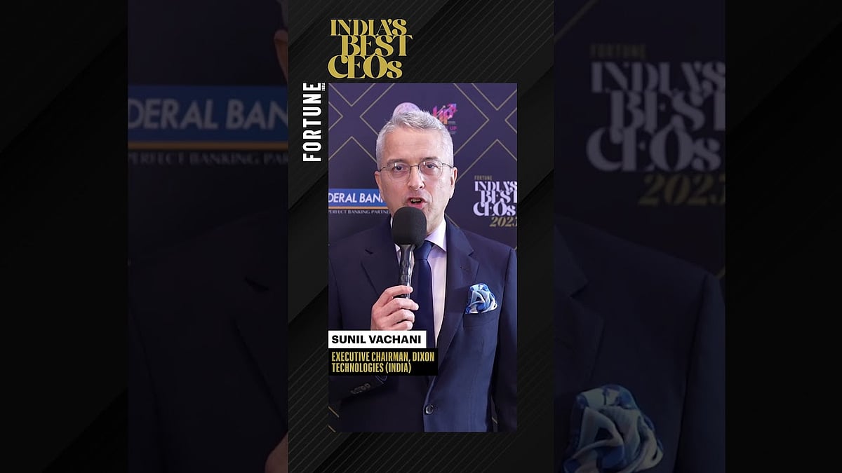 Fortune India Best CEOs 2025 | Sunil Vachani, Executive Chairman, Dixon ...