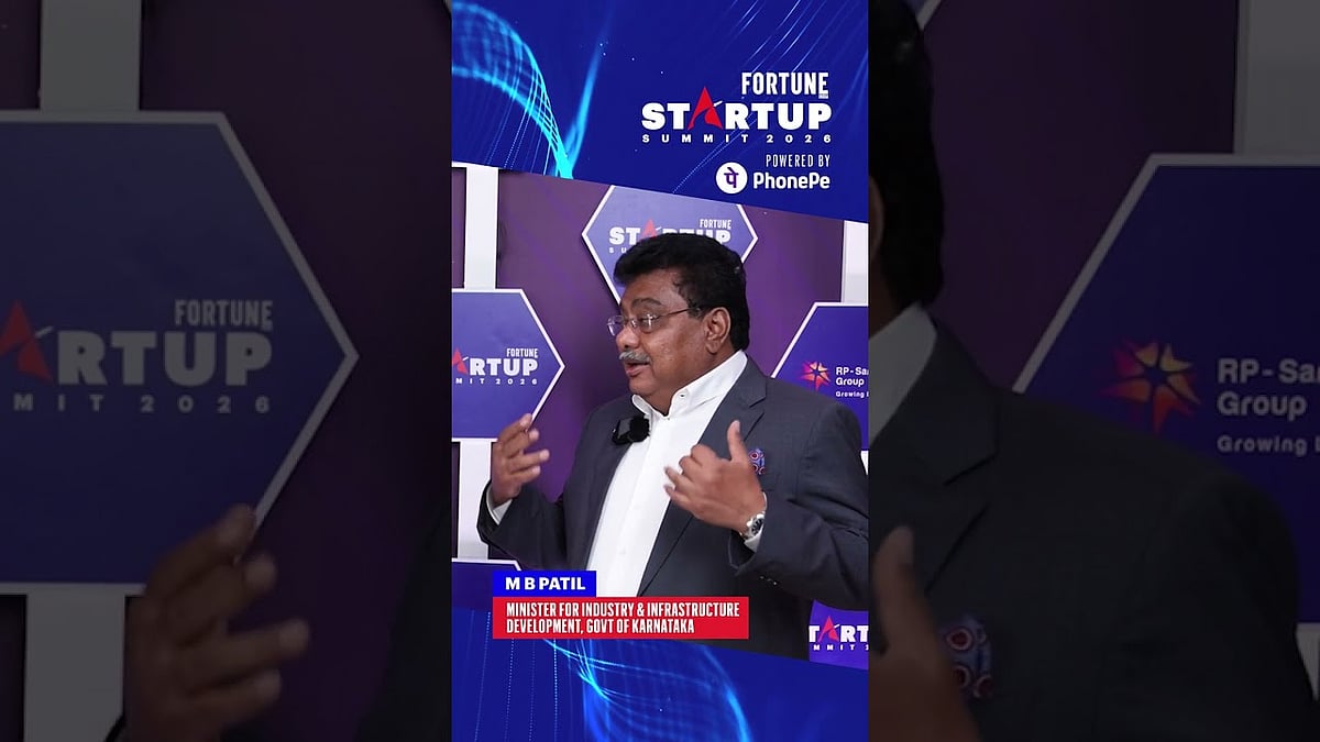 Fortune India Startup Summit 2026 | M. B. Patil, Government of ...