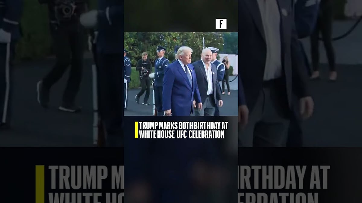 Trump marks 80th birthday at White House UFC celebration - Fortune India